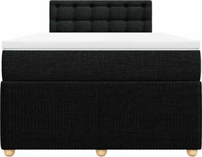 Box spring postel s matrací černá 120x190 cm textil 3287411