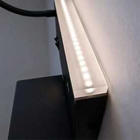 Nástěnné LED svítidlo Shelf, 1x LED 4+5+2w, 4000k, b/w, vypínač