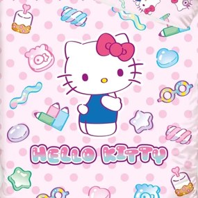 Carbotex Povlečení bavlna do postýlkyHello Kitty Sladké Snění 100x135, 40x60 cm