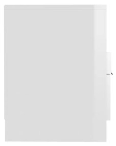 TV skříňka lesklá bílá 150 x 33,5 x 45 cm kompozitní dřevo - Default Title