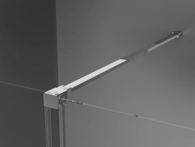 Mexen Velar sprchová stěna posuvná Walk-in 70 x 200 cm, transparentní 8 mm, chrom - 871-070-000-03-01