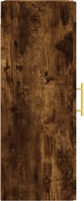 vidaXL Nástěnná skříňka 34,5 x 34 x 90 cm kompozitní dřevo [830489] Barva: kouřový dub