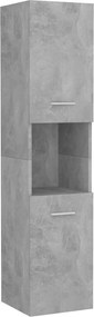 vidaXL Koupelnová skříňka 30 x 30 x 130 cm dřevotříska [805001] Barva: bílá s vysokým leskem