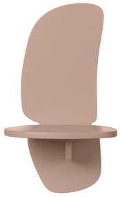 Ferm Living Nástěnná police Pilu Rose Large, růžová barva, dřevo