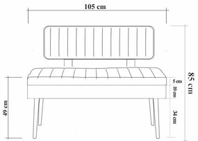 Jídelní set Vina Atlantic Pine and Green I, 5 ks