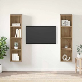 Sestava TV skříněk 4 ks Artisanový dub Kompozitní dřevo 3393563