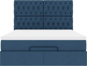Osmanský rám postele s matrací Blue 140x190cm textil 3314092