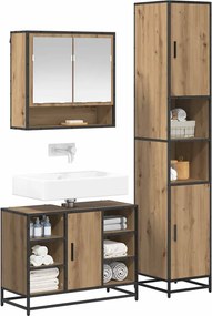Sada koupelnového nábytku 3 ks Artisanový dub 3402481