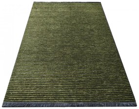 Černo-zelený protiskluzový koberec Diamond Šířka: 160 cm | Délka: 230 cm