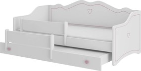 ADRK Furniture Dvojitá postel s matracemi EMKA II Pink 160x80 CH-Emk-EMMA2-SZ-1680-ROZ-E077