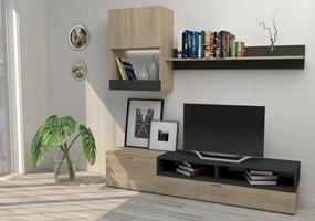 Casarredo - Komfort nábytek Obývací stěna, sestava MINI dub sonoma/antracit