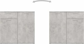 Příborník betonově šedý 160 x 36 x 75 cm kompozitní dřevo 3074931
