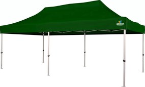 BRIMO Nůžkový párty stan EXCLUSIVE ALU 3x6 m bez stěn zelený