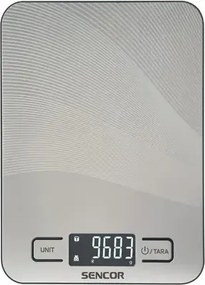 SENCOR SKS 8080 šedá / Chytrá kuchyňská váha / max. 10kg / funkce TARA