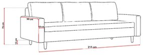 Velká rozkládací pohovka ETNA MODEL 2 Černá