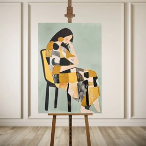 Obraz s ručně malovanými prvky 70x100 cm Penelope – Styler