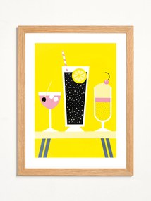Tereza Marianová | Drinky od maminky Rám: Černý, Velikost: 60 x 40 cm
