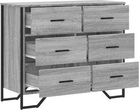 Komoda šedá sonoma 91 x 35,5 x 74,5 cm kompozitní dřevo 3295305