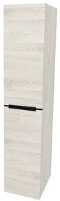 Mereo Mereo, Mailo, koupelnová skříňka vysoká 170 cm, černé madlo, Multidecor, CN594LPBWLP1