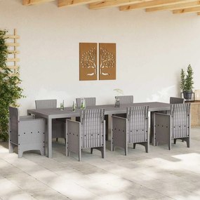 Zahradní stůl Světle šedá 300 x 100 x 73 cm polyratan 3378523