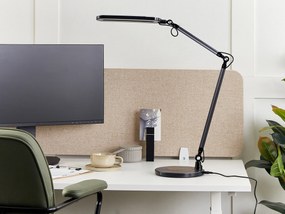 Kovová stolní LED lampa černá GRUS Beliani