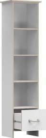 IDZ Knihovna KOSMO 01, 50 cm Bílá/Dub Sonoma