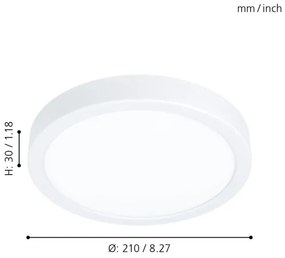 Eglo 99258 - LED Stmívatelné stropní svítidlo FUEVA 5 LED/16,5W/230V