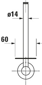 Duravit 99151000 - Držák toaletního papíru D-CODE lesklý chrom