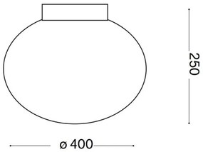 Ideal Lux - Stropní svítidlo CANDY 1xE27/42W/230V pr. 40 cm bílá