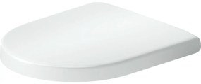 Duravit Univavo univerzální WC sedátko s pomalým sklápěním, kulatéBílá - D-tvar - 375 x 417 x 51 mm