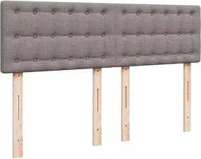 Box spring postel s matrací taupe 140x190 cm textil 3287469