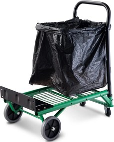Costway 2 v 1 Skládací vůz na pytle, přepravní vůz, nákladní vůz na pneumatiky