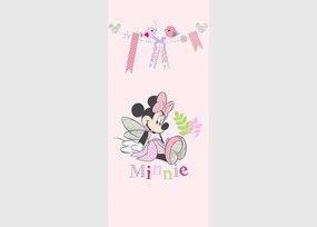 Dětská vliesová fototapeta na zed' Minnie Světle Růžová, Disney | 90 x 202 cm | DFTDNV 5489