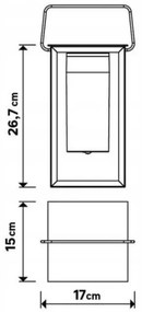 LED Stmívatelná venkovní lampa MESHY LED/2W/5V IP44