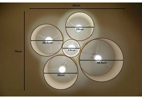 Duolla - Stropní svítidlo ROLLER PENTO 5xE27/60W/230V béžová