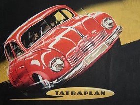 Plechová cedule Tatraplan Velikost: A5 (20 x 15 cm)