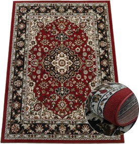 BE Koberec Lotus 9306 RED - červený obdélníkový Rozměr: 40x60 cm