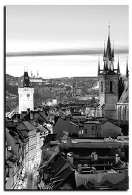 Obraz na plátně - Panoramatický pohled na starú Prahu - obdélník 7256QA (100x70 cm)