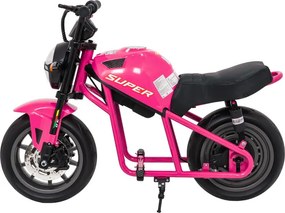 Elektrická motorka SUPERMOTO růžová