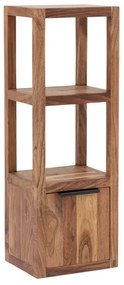 furniture-nabytek.cz - Masivní koupelnová závěsná skříňka Sidora z akácie, lakovaná, hnědá – 31×25×90 cm