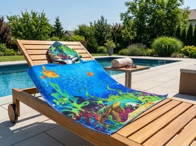 Dětské pončo LAGOON TREASURE barevné Rozměr: 60 x 120 cm