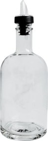 Skleněná láhev na olej 500 ml s čirou nálevkou APOLO