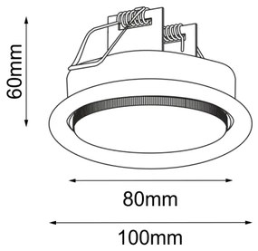 Brosline 3029 - Podhledové svítidlo DROP 1xGX53/9W/230V bílá