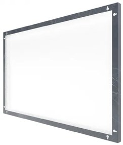Kovový obraz antracitově šedý mramor 90 x 60 ALLboards METAL MB96_00034