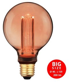 Polux | LED Žárovka DECO VINTAGE G80 E27/4W/230V 1800K | SA1716