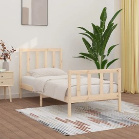 vidaXL Rám postele masivní dřevo 100 x 200 cm [3106825] Barva: Přírodní