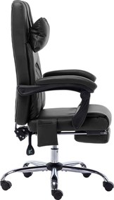 vidaXL Masážní kancelářská židle umělá kůže [20296] Barva: antracitová