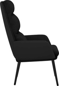 Relaxační křeslo černé textil 341125