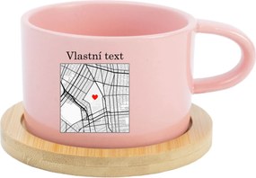Personalizovaný keramický hrníček "MAKRONKA" s mapou
