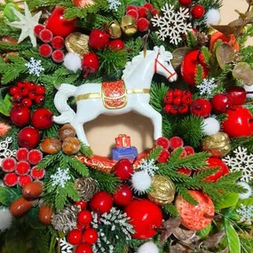 Vánoční věnec "Jurášek" - 43 cm